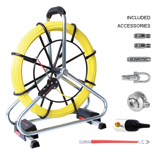 Runpotec Fiberglass Rod 6mm x 80m (6mm thread), Professional Cage ...