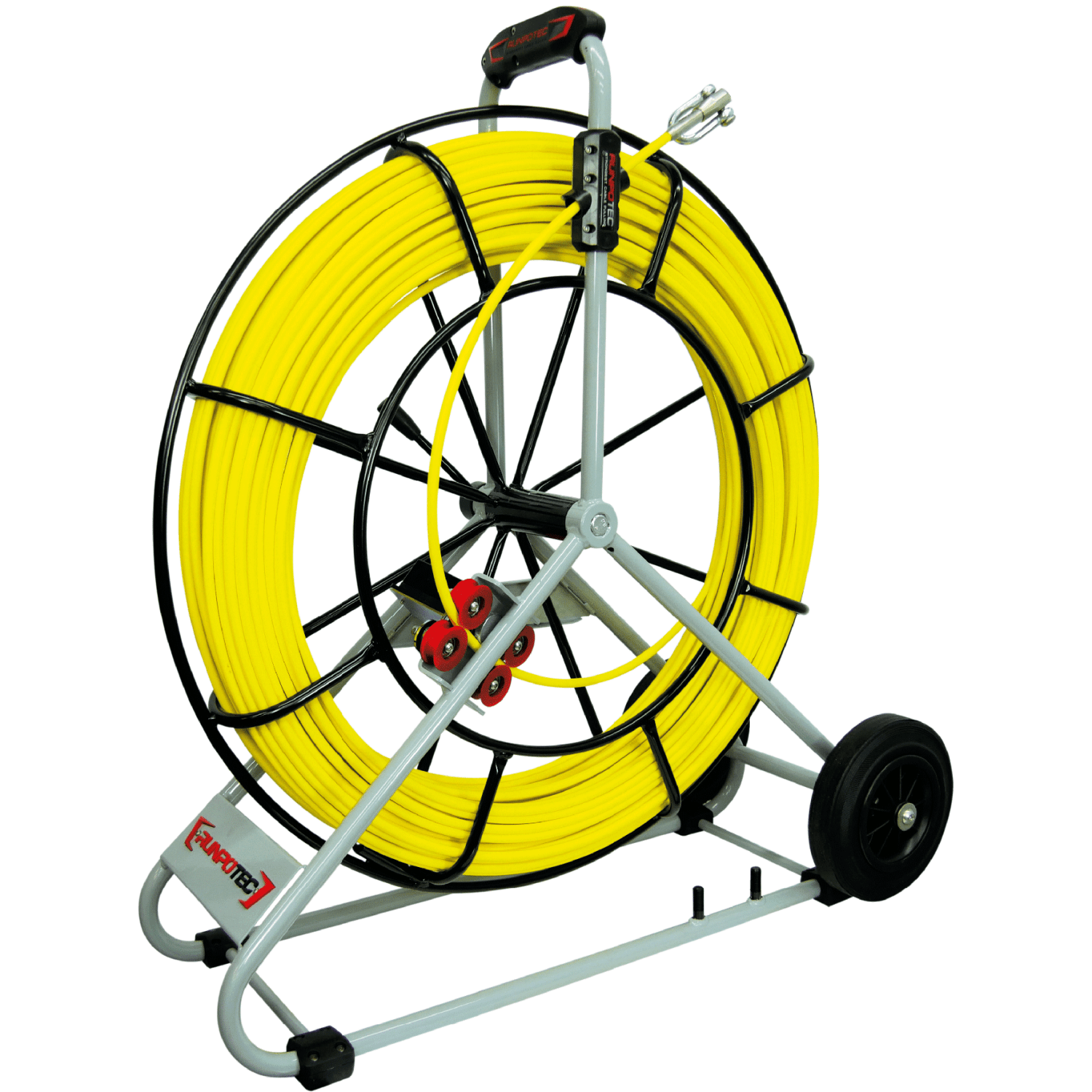 Runpotec Fibreglass Rod 9mm x 120m (12mm thread), Wheeled Cage (730mm ...