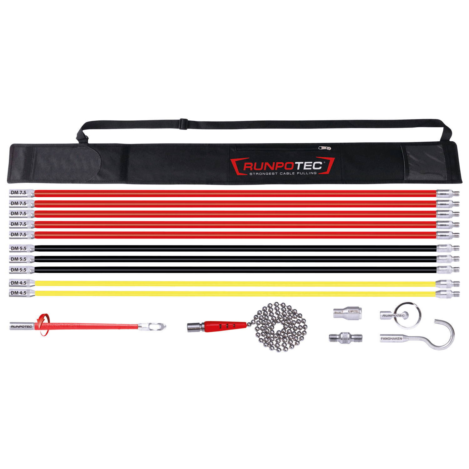 Runpotec Runposticks – Standard Set, 17 piece (6mm thread), Basalt Rods ...